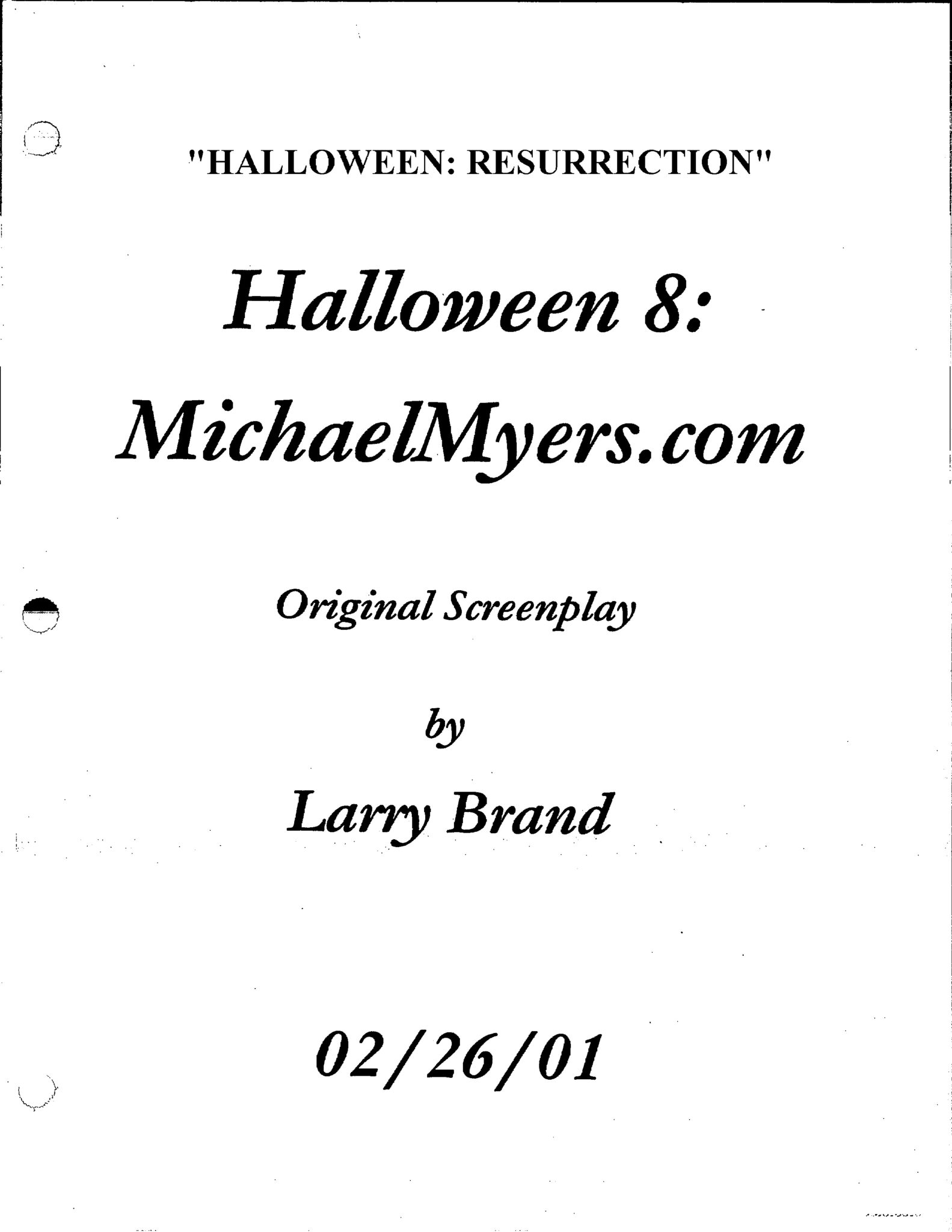Halloween Scripts - 45 Lampkin Lane